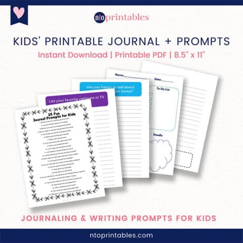 25 Journal Prompts For Kids