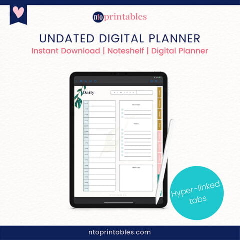 Undated Digital Planner